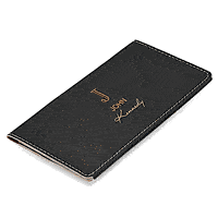 Full Name Monogram Dark Brown Checkbook Cover - Executive Gift Shoppe