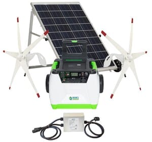 Natures Generator Portable 1800 Watt Solar and Dual Wind Generator Kit