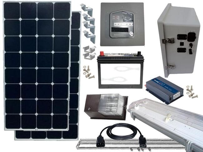 Earthtech Products Solar Power & Lighting Kit for Sheds, Garages ...