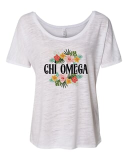 $20 Chi Omega Lettered Long Sleeve Tee SALE $20.00. - Greek Gear®