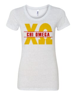 $20 Chi Omega Lettered Long Sleeve Tee SALE $20.00. - Greek Gear®