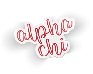 Alpha Chi Omega Big Greek Letter Window Sticker Decal SALE $8.95 ...