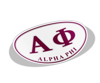 Alpha Phi Crest Sticker Sheet SALE $11.99. - Greek Gear®