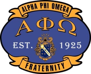Alpha Phi Omega Circle Crest - Shield Decal SALE $6.95. - Greek Gear®