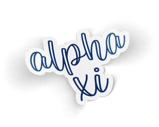 Alpha Xi Delta Crest - Shield Decals SALE $4.95. - Greek Gear®
