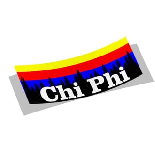 Chi Phi Circle Crest - Shield Decal SALE $6.95. - Greek Gear®