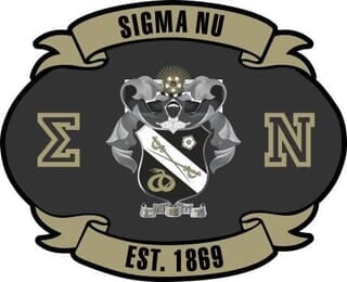 Sigma Nu Circle Crest - Shield Decal SALE $6.95. - Greek Gear®