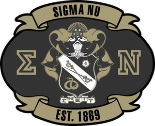 Sigma Nu Big Greek Letter Window Sticker Decal SALE $8.95. - Greek Gear®