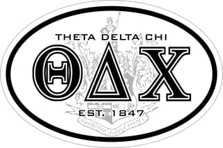 Theta Delta Chi Greek Letter Window Sticker Decal SALE $4.95. - Greek Gear®