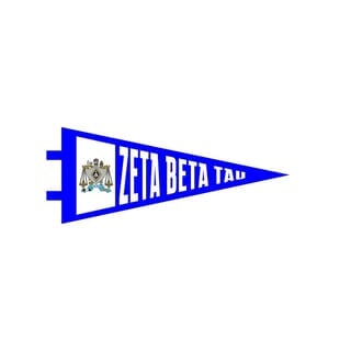 Zeta Beta Tau Oval Crest Bumper Sticker SALE $2.99. - Greek Gear®