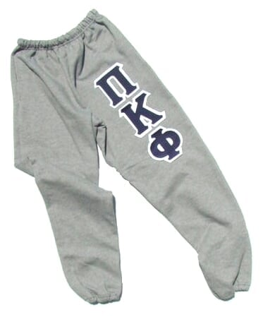 Lettered Leg Fraternity & Sorority Sweatpants SALE $29.95. - Greek Gear®