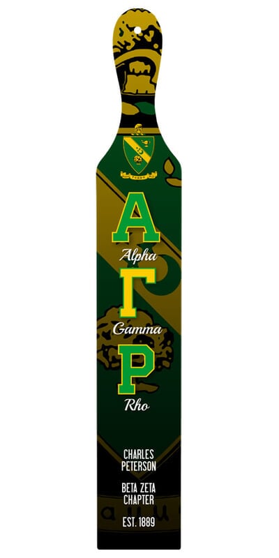 Alpha Gamma Rho Custom Full Color Paddle SALE $49.95. - Greek Gear®