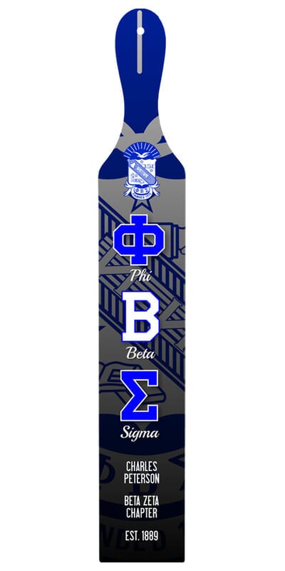 Phi Beta Sigma Custom Full Color Paddle SALE $49.95. - Greek Gear®