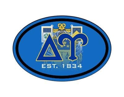 Delta Upsilon Color Oval Decal SALE $6.95. - Greek Gear®