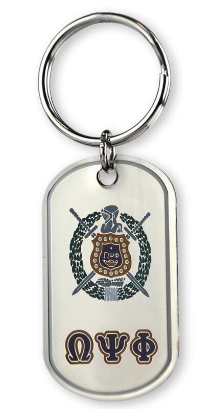 Omega Psi Phi Reversible Key Chains SALE $9.95. - Greek Gear®