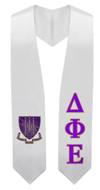 Delta Phi Epsilon Super Crest - Shield Graduation Stole SALE $37.95 ...