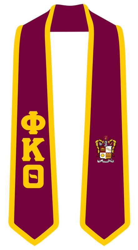 DISCOUNT-Phi Kappa Theta Greek 2 Tone Lettered Graduation Sash Stole ...