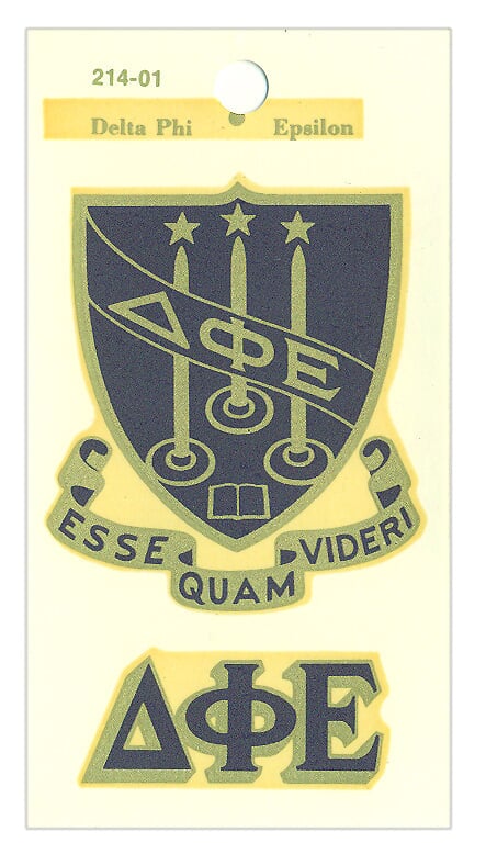 Delta Phi Epsilon Crest - Shield Decals SALE $4.95. - Greek Gear®