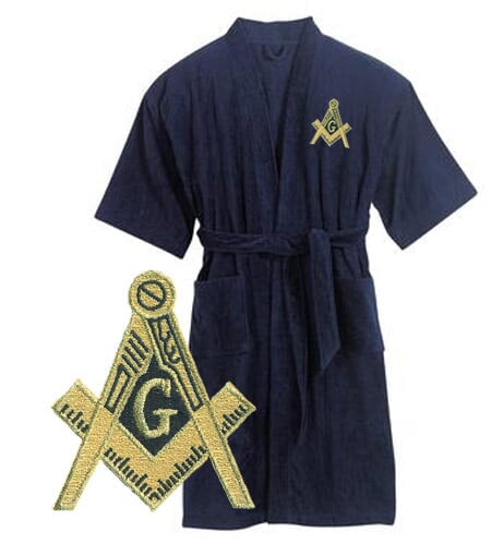 DISCOUNT-Mason / Freemason Bathrobe SALE $48.95. - Greek Gear®
