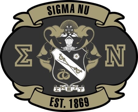 Sigma Nu Banner Crest - Shield Decal SALE $6.95. - Greek Gear®