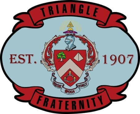 Triangle Banner Crest - Shield Decal SALE $6.95. - Greek Gear®