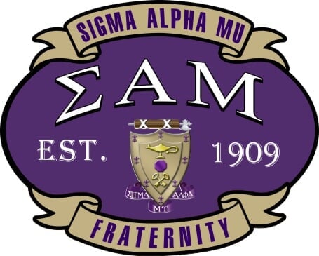 Sigma Alpha Mu Banner Crest - Shield Decal SALE $6.95. - Greek Gear®