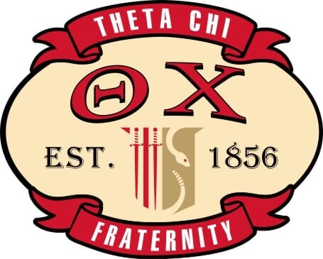 Theta Chi Banner Crest - Shield Decal SALE $6.95. - Greek Gear®