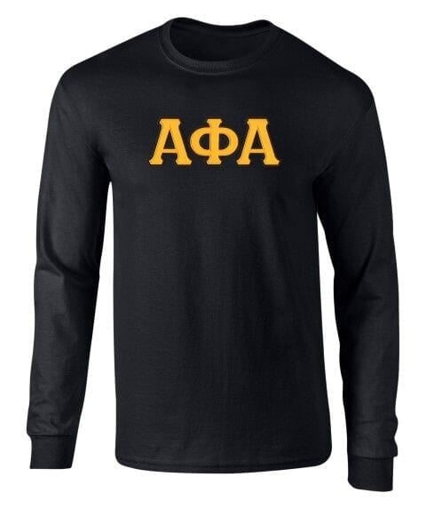 Alpha Phi Alpha 2 Day Ship Twill Long Sleeve Tee SALE $34.95. - Greek Gear®