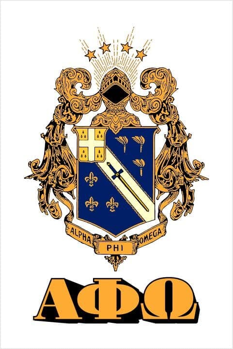 Alpha Phi Omega Crest - Shield Window Decals Stickers SALE $5.99. - Greek Gear®