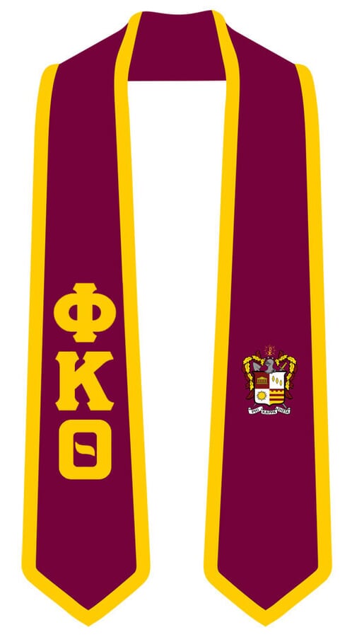 DISCOUNT-Phi Kappa Theta Greek 2 Tone Lettered Graduation Sash Stole ...