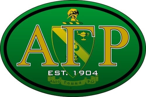 Alpha Gamma Rho Color Oval Decal SALE $6.95. - Greek Gear®
