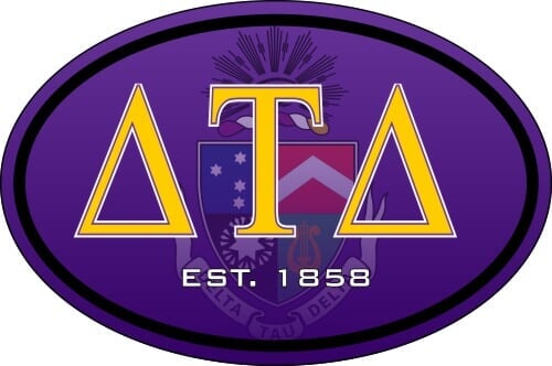 Delta Tau Delta Color Oval Decal SALE $6.95. - Greek Gear®