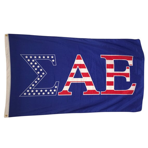 Sigma Alpha Epsilon USA Greek Letter Flag SALE $24.95. - Greek Gear®