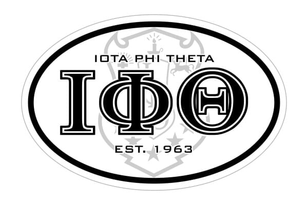 Iota Phi Theta Oval Crest - Shield Bumper Sticker - CLOSEOUT SALE $1.50 ...