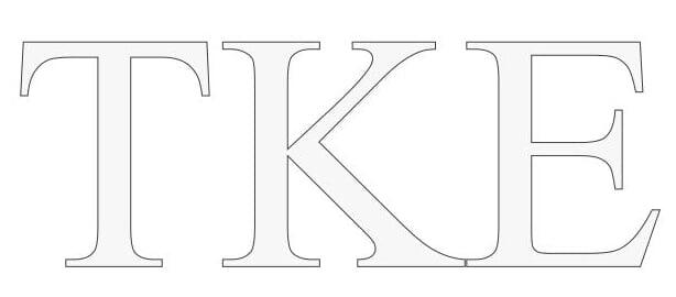 Tau Kappa Epsilon Greek Letter Window Sticker Decal SALE $4.95. - Greek ...