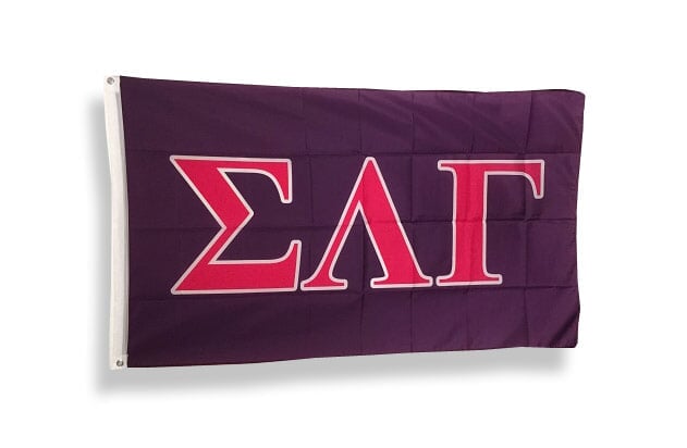 Sigma Lambda Gamma Big Greek Letter Flag SALE $29.99. - Greek Gear®