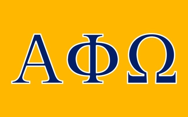 Alpha Phi Omega Flag Decal Sticker SALE $6.95. - Greek Gear®