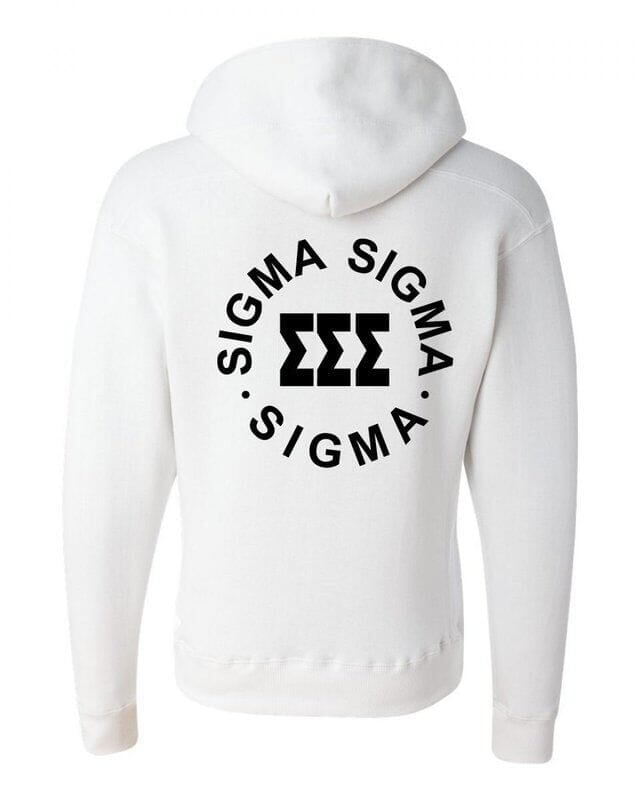 Sigma Sigma Sigma Circle Hoodie SALE $40.00. - Greek Gear®
