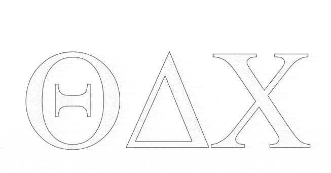 Theta Delta Chi Greek Letter Window Sticker Decal SALE $4.95. - Greek Gear®