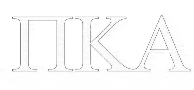Pi Kappa Alpha Greek Letter Window Sticker Decal SALE $4.95. - Greek Gear®