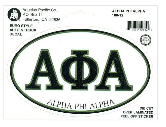 Alpha Phi Alpha Oval Decal Sticker - GreekGear.com