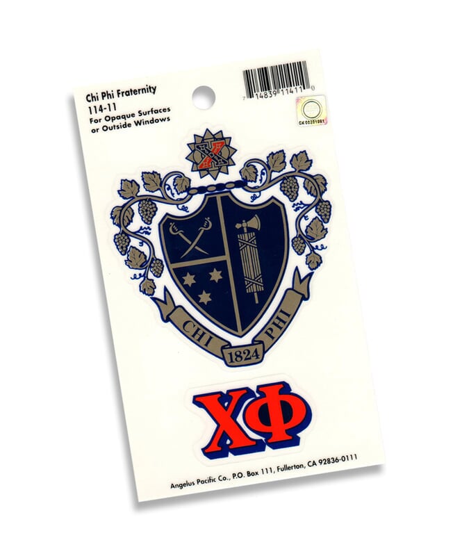 Chi Phi Crest - Shield Decal sticker SALE $4.95. - Greek Gear®