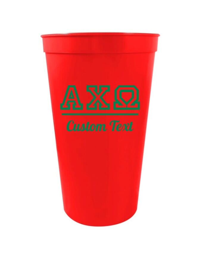 Alpha Chi Omega Custom Greek Collegiate Stadium Cup SALE $1.20. - Greek ...