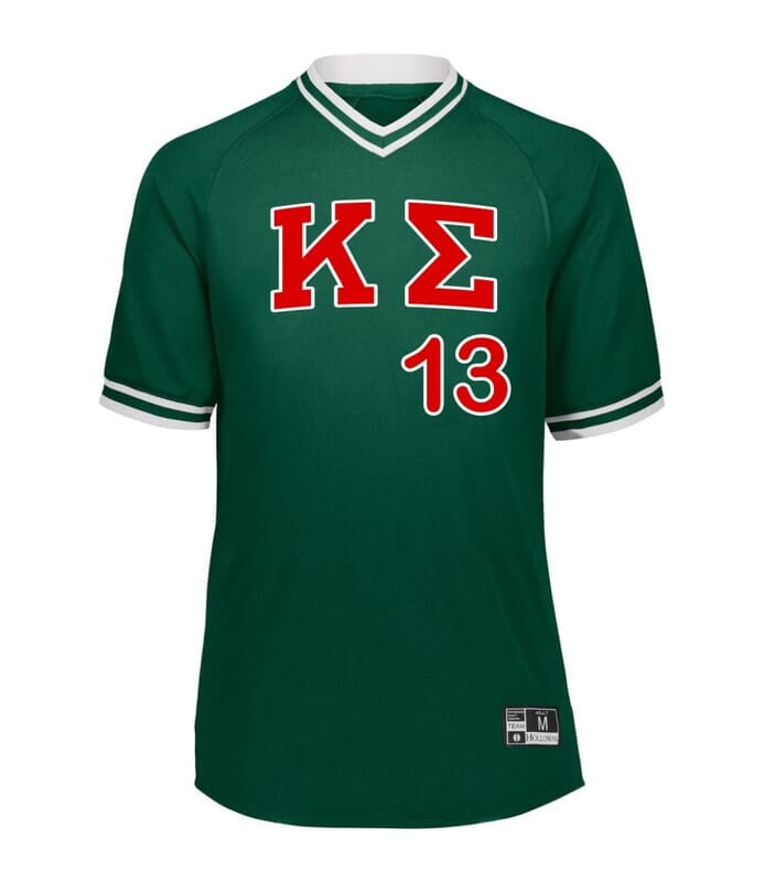 Kappa Sigma Retro V-Neck Baseball Jersey SALE $34.95. - Greek Gear®