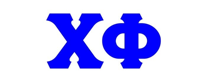 Chi Phi Big Greek Letter Window Sticker Decal SALE $8.95. - Greek Gear®