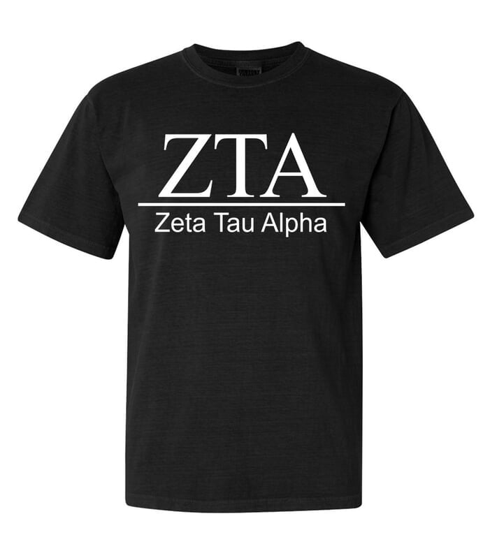 Zeta Tau Alpha Comfort Colors Heavyweight T-Shirt SALE $25.00. - Greek ...