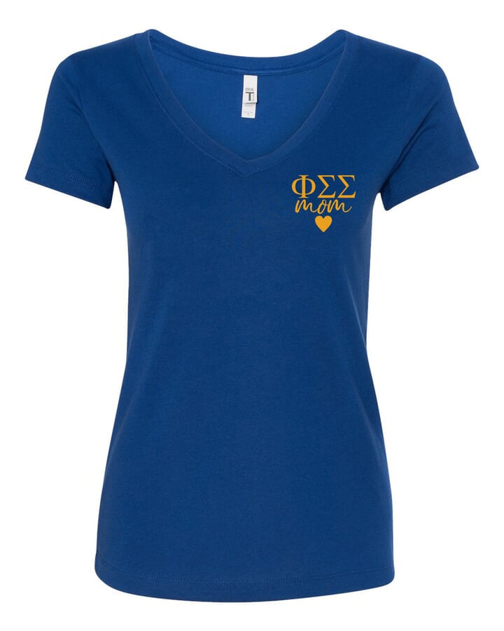 Phi Sigma Sigma Mom Ideal V-Neck SALE $20.00. - Greek Gear®