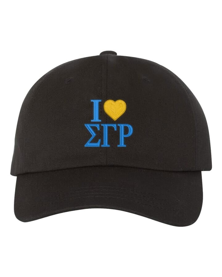 Sigma Gamma Rho I Love Hat SALE $21.95. - Greek Gear®