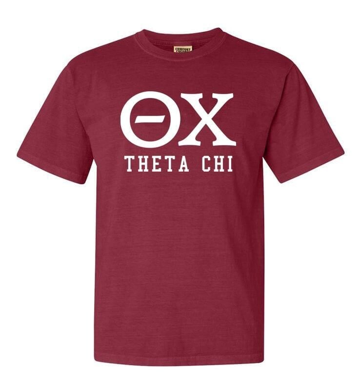 Theta Chi Greek Comfort Colors Heavyweight T-Shirt SALE $25.00. - Greek ...