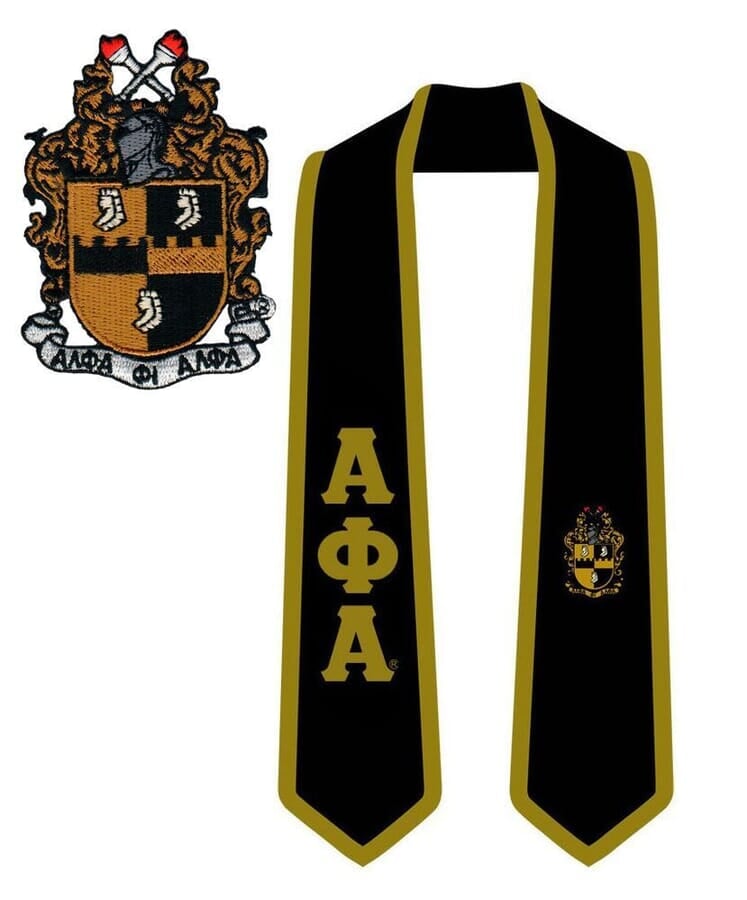 DISCOUNT-Alpha Phi Alpha Greek 2 Tone Lettered Graduation Sash Stole ...
